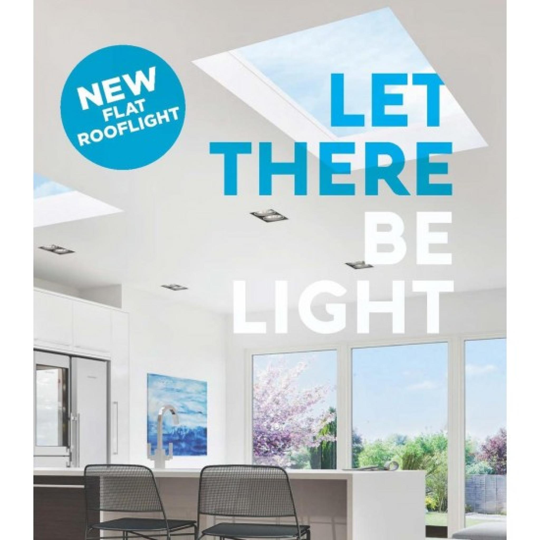 1m x 1.5m Atlas Flat Roof Light / Skylight Stock size FREE GLASS UPGRADE